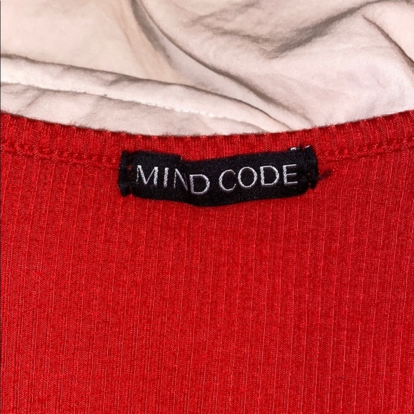 Mind Code | Tops | Mind Code Bright Red Wrap Top | Poshmark